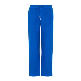 Vilebrequin Pantalon Confort en Lin Uni - Homme - Pantalons - Bleu - Taille: M