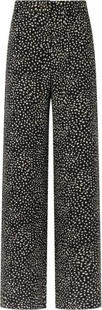 Max Mara Femme, Pantalons, Noir, Taille: 42 FR Pantalon Large en Polyester