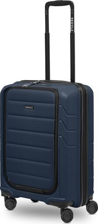 Redolz Kleiner Handgep&auml;ck-Koffer mit Laptopfach | Cabin-Trolley 40 x 23 x 55 cm & Front&ouml;ffnung | Ultra-leicht nur 2,8 kg f&uuml;r Damen & Herren | 4 Doppelrollen 