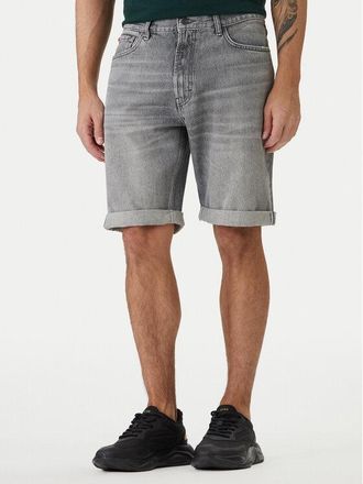 HUGO BOSS Jeansshorts 50560391 Grau Tapered Fit