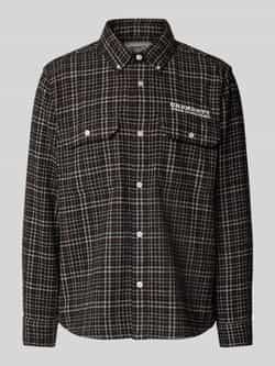 Carhartt Work in Progress Regular Fit Freizeithemd mit Woll-Anteil und Label-Stitching