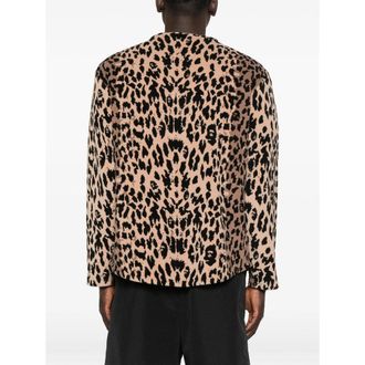 A Bathing Ape Leopard Print Jacket - Brown