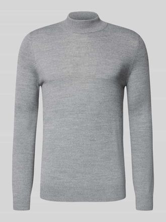 Christian Berg Strickpullover aus Woll-Mix mit Stehkragen