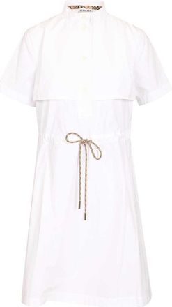 Burberry Robe Au Genou - Blanc