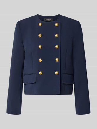 Lauren Ralph Lauren Regular Fit Kurzblazer mit Zierkn&ouml;pfen