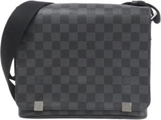 Louis Vuitton Pre-owned Sac bandouli&egrave;re District Damier Graphite - Homme - Pre-owned - Gris - Taille: ONE Size