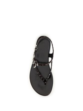 Chlo&eacute; Womens Sandals Susanna Dark Ruby Calf Leather