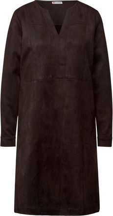 Street One Midikleid Velours Dress_solid