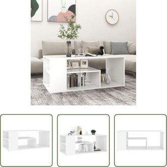 vidaXL vidaXL Stauraum - Couchtisch Wei&szlig; 100x50x40 cm Holzwerkstoff