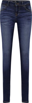 LTB Jeans Jeans Damen Jeans Nicole - Jeans Damen Slim aus Baumwollmischung Slim Denim Dunkel mit Rei&szlig;verschluss Mittlere Taille - Blau