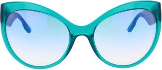 Guess Sonnenbrille aus Edelstahl - - Accessories - Damen - Blau - ONE SIZE
