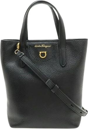 Ferragamo Sac 2-en-1 en cuir Pre-owned - Femme - Pre-owned - Noir - Taille: ONE Size