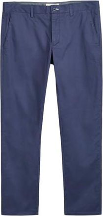 GANT Slim Chinos Pantalon, Bleu Marine poussiéreux, 34W x 34L Hommes