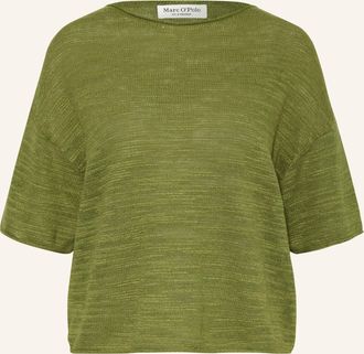 Marc O'Polo Marc Opolo Pullover Mit Leinen Und 3/4-Arm gruen