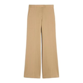 Max Mara Femme, Pantalons, Brun, Taille: 40 FR Pantalon en jersey de coton