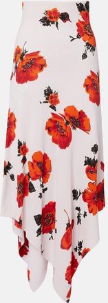 Alaia Ala&iuml;a Bedruckter Midirock aus Jersey