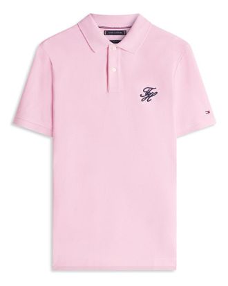 Tommy Hilfiger Poloshirt aus einem Baumwoll-Mesh mit Monogramm-Stickerei, Regular Fit in
