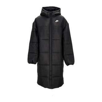 Nike Lange Daunenparkajacke - - Sport - Damen - Schwarzk - L