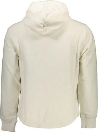 Calvin Klein Logo Embroidery Cotton Sweatshirt - White