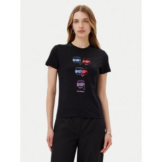 Karl Lagerfeld T-Shirt A2W17112 Schwarz Regular Fit