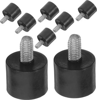 DOITOOL 8 Stück Teiliges Verstellbares Möbel Nivelliererset Gewinde rutschfeste Stoßdämpfende Gummifüße für Tisch Stuhl Schrank Geräuscharm Langlebig und Viel