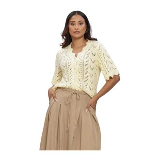 Y.A.S Y.a.s, Damen, Strickwaren, Gelb, MGr&ouml;&szlig;e