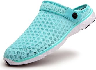 Eagsouni Unisex Clogs Hausschuhe Muffin Unten Alltägliche Drag Pantolette Sommer Beach Schuhe Sandalen für Damen Herren, E Grün, 37 EU