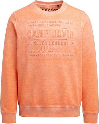 Camp David Sweater mit Ausbrenner-Effekten