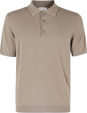 KANGRA Homme, Tops, Brun, Taille: L Polo MM Cannole di Fondo