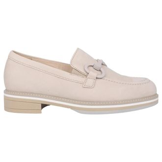 Gabor Beige Loafer - Bequemer Nubuk-Stil - - Shoes - Damen - Beige - 39 EU