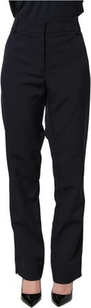 Blugirl Femme, Pantalons, Bleu, Taille: 42 FR Pantalon Droit Taille Haute