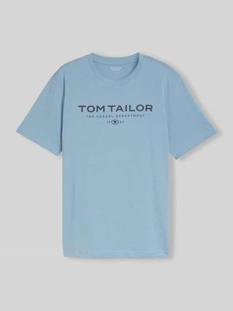 Tom Tailor Regular Fit T-Shirt mit Label-Schriftzug