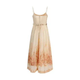 Zimmermann Womens Multicolor Cotton Long Dress