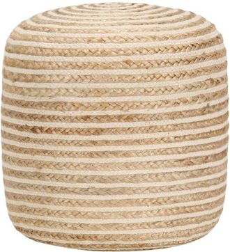 vidaXL Vidaxl - Pouf fait à la main 40 x 45 cm Jute