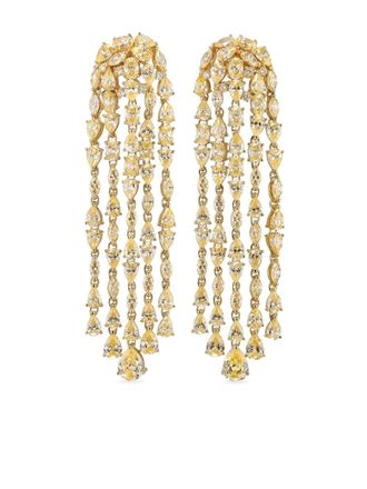 Anabela Chan boucles doreilles Cascade en or vermeil 18ct