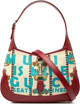 Gucci Hobo Bags - Small Canvas 100 Centennial Music Jackie 1961 Cros - Gr. unisize - in Braun - f&uuml;r Damen