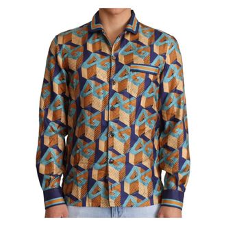 Dolce & Gabbana Geometric Print Silk Shirt - - Shirts - Herren - Mehrfarbig - 2XS