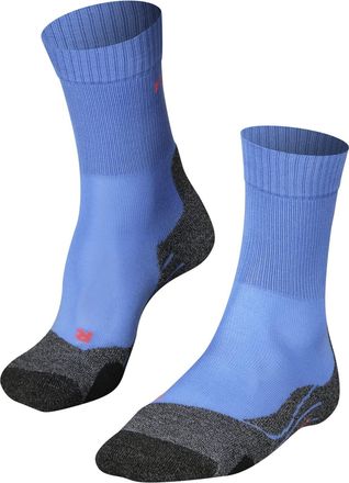 Falke Damen Wandersocken TK2 Explore W SO Wolle Funktionsmaterial antiblasen dick 1 Paar, Blau (Blue Note 6545), 35-36