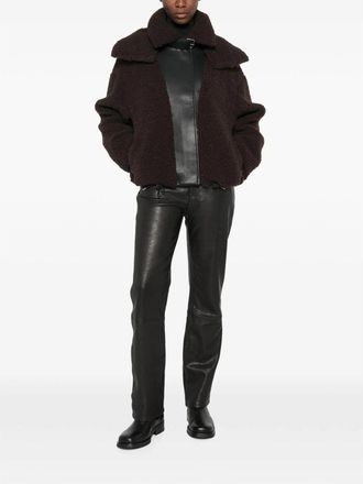 Sportmax Faux Shearling Jacket - Brown