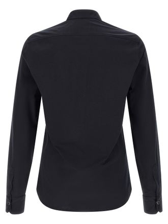 Kiton Mens Blue Cotton Blouse