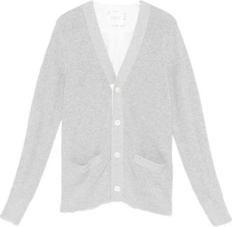 sacai panelled cardigan - Grau