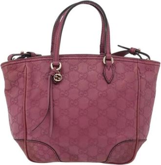 Gucci Sac &agrave; main en toile Pre-owned - Femme - Pre-owned - Violet - Taille: ONE Size