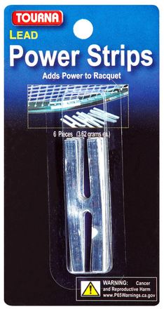 Unique Tourna Lead Tennis Power Strips Racquet Balancer Tape 6 Stück (3.62g)