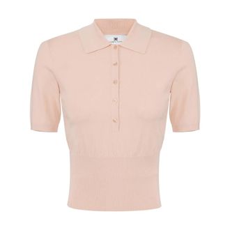 Elisabetta Franchi Strick-Polohemd - - Knitwear - Damen - Rosa - XL