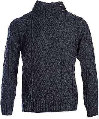 Walker and Hawkes Pull en Laine m&eacute;rinos Mountfield - Homme - Anthracite - XL