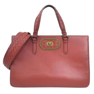 Bottega Veneta Sac &agrave; main en tissu Pre-owned - Femme - Pre-owned - Rouge - Taille: ONE Size