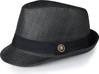 Toutacoo Chapeau Copacabana, panama - Chic et tendance! (4- Noir)