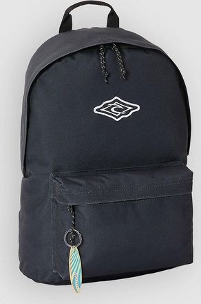 Rip Curl Dome 17L Classic Patch Rucksack washed black