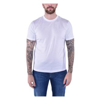 Eleventy Rundhals Baumwoll T-shirt - - Tops - Herren - Wei&szlig; - L
