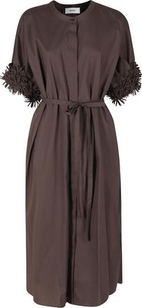 Meimeij Femme, Robes, Brun, Taille: 38 FR Robe Midi
